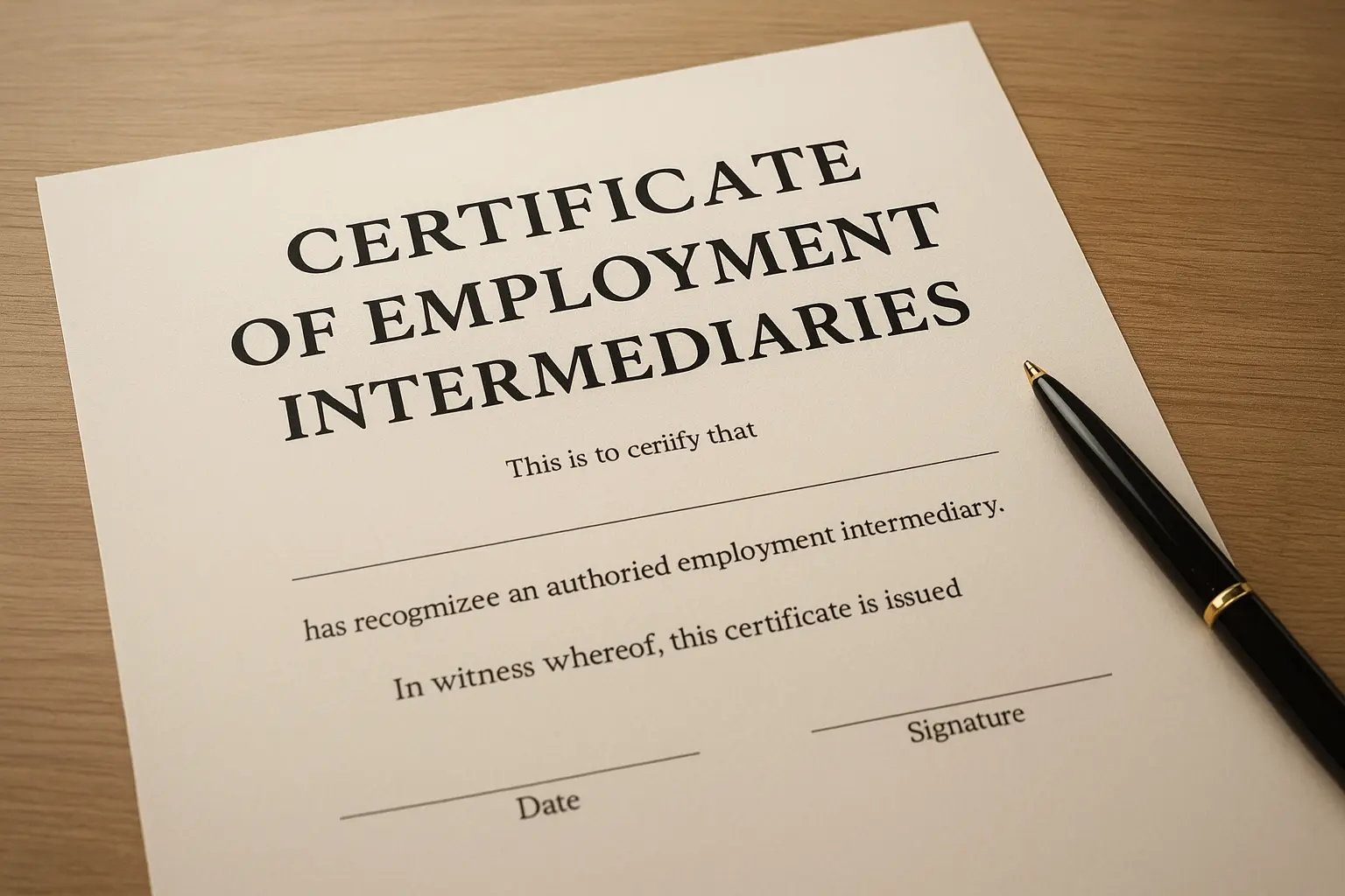 Certificate of Employment Intermediaries: Quick Approval Tips